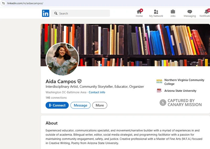 Aida Campos - Canary Mission