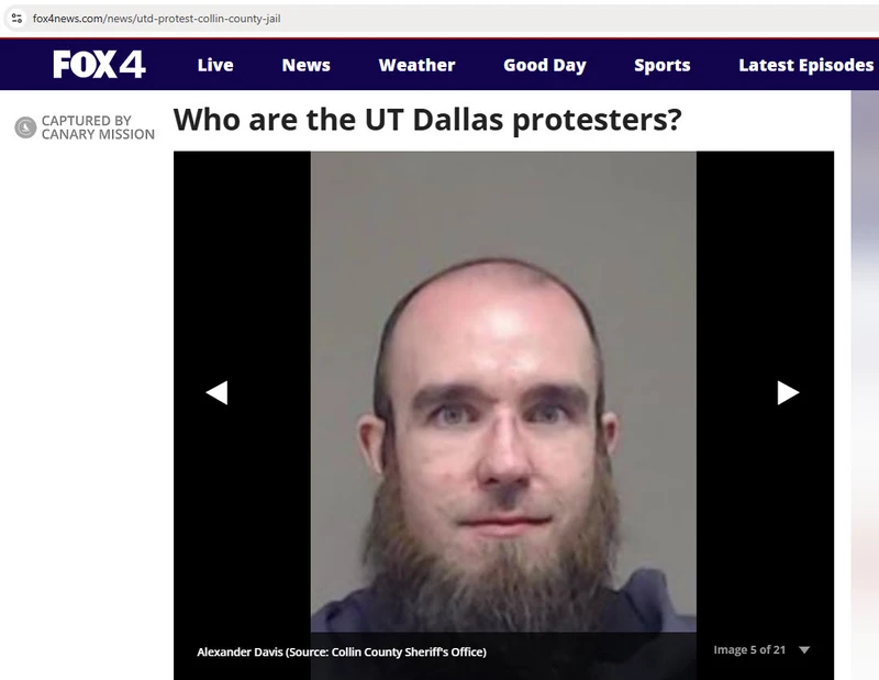 Alexander Blake Davis - Canary Mission